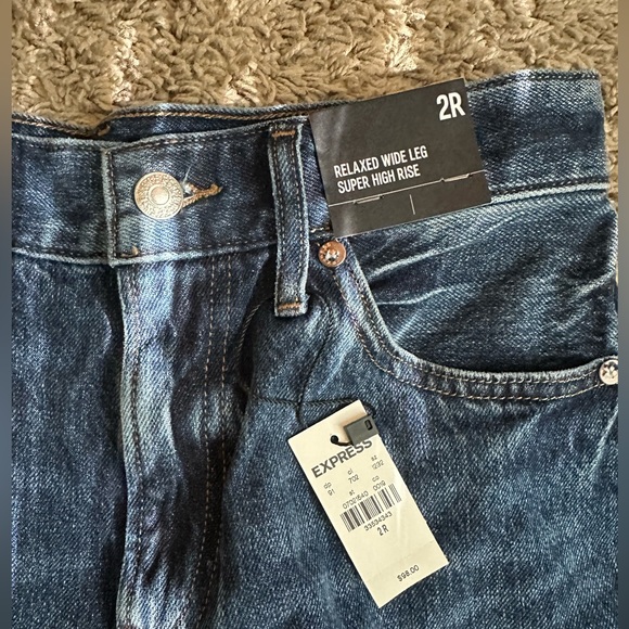 Express | Jeans | Express Relaxed Wide Leg Super High Rise Jeans | Poshmark